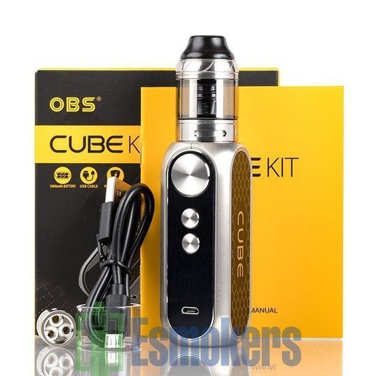 Вейп OBS Cube VW Kit with Mesh Tank 3000mAh, Chrome — купити у вейп ...